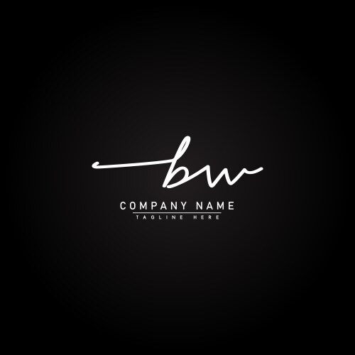 Bw logo Vector Images & Graphics for Commercial Use | VectorStock