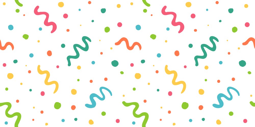 Colorful confetti seamless repeat pattern Vector Image