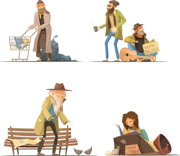 Sdg 1 - no poverty Royalty Free Vector Image - VectorStock