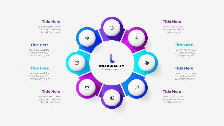 Circle with Eight Parts Vector Images (over 830)