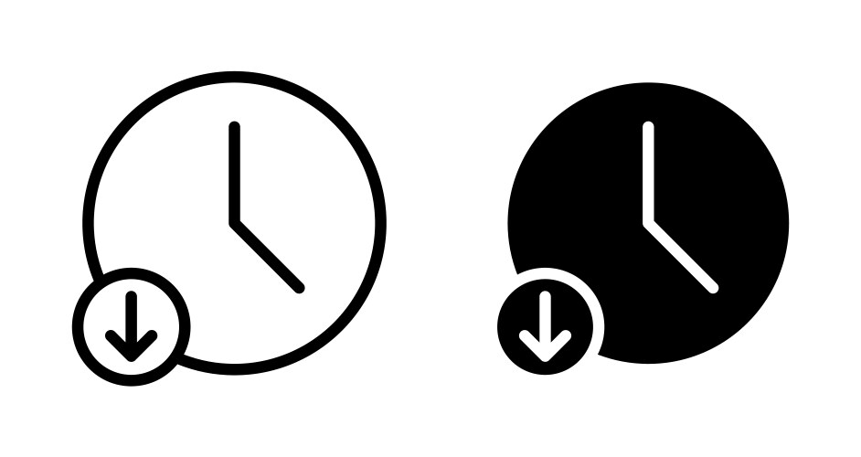Down time icon Royalty Free Vector Image - VectorStock