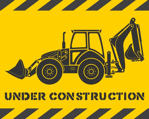 Heavy excavator blueprints Royalty Free Vector Image