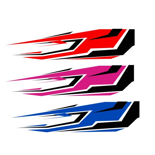 Car body wrapping sticker design brand Royalty Free Vector