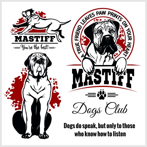 Mastiff Vector Images (over 2,200)