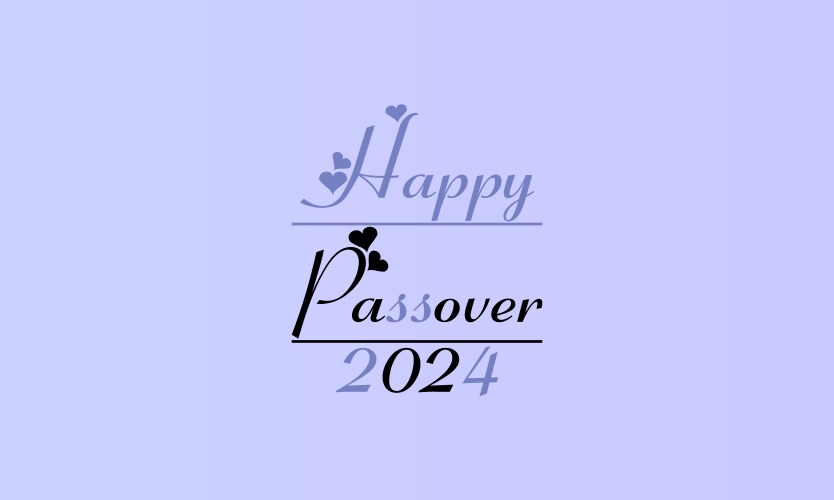 Captivating text designs for a joyous passover Vector Image