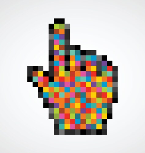 Click Cursor Hand Mouse Pixel Vector Images (over 2,600)