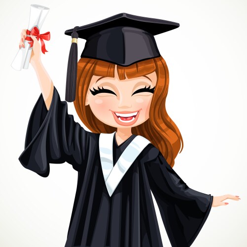 Graduation girl Vector Images & Graphics for Commercial Use | VectorStock