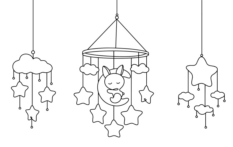 Cot Outline Vector Images (over 1,600)