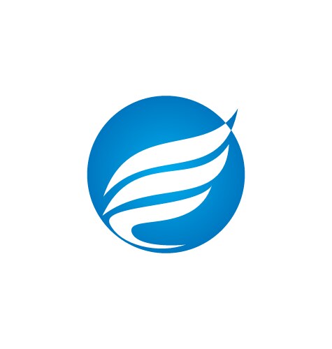 Wing fly abstract logo Royalty Free Vector Image