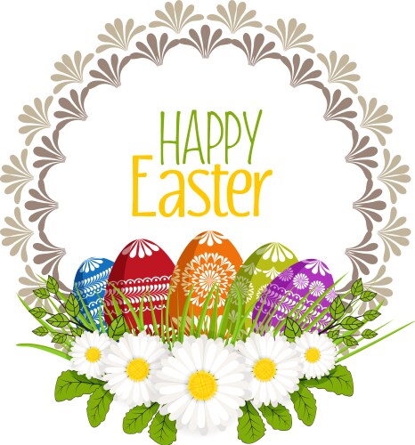 Easter frame Royalty Free Vector Image - VectorStock