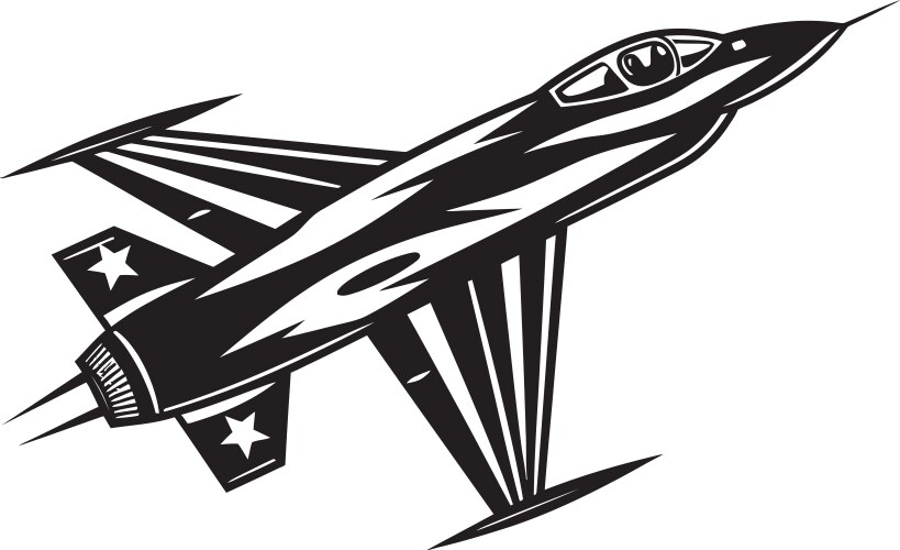 Thunderstrike air force symbol thunderbolt Vector Image