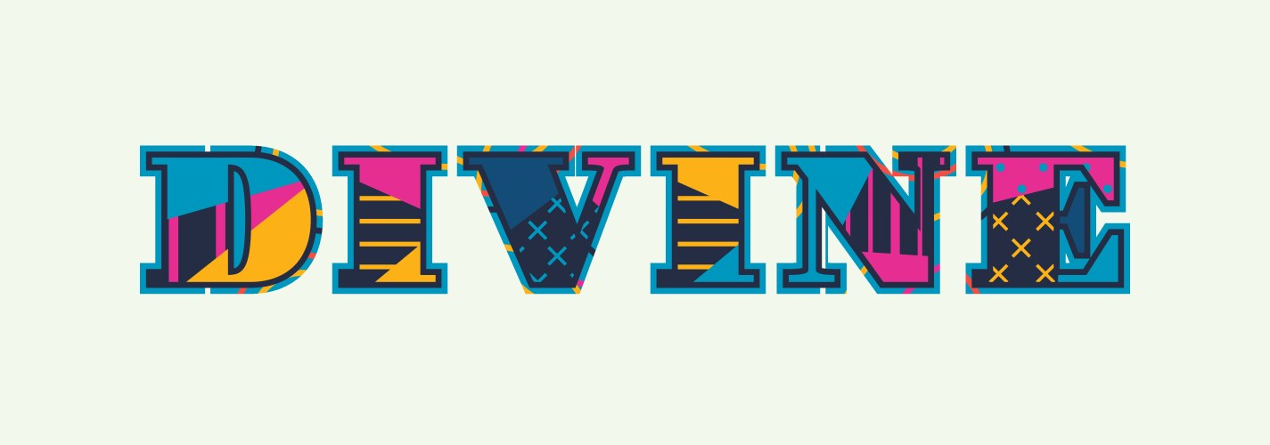 Holy concept word art Royalty Free Vector Image