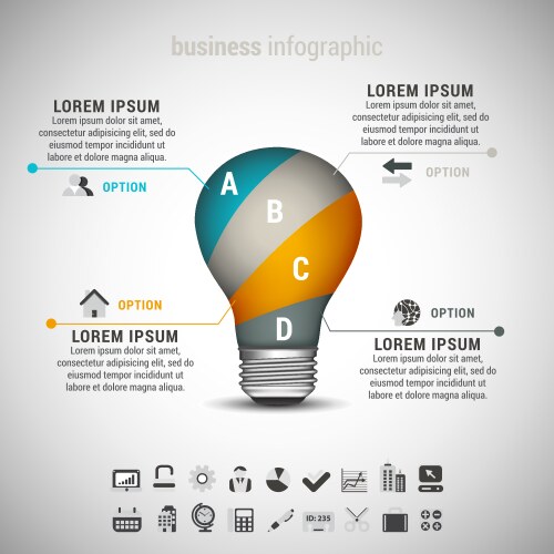 Infographic Royalty Free Vector Image - VectorStock