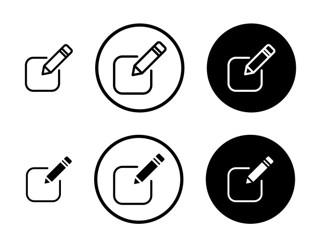 Edit icon Royalty Free Vector Image - VectorStock