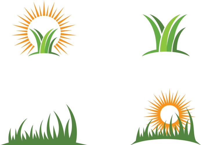 Grass patches Royalty Free Vector Image - VectorStock