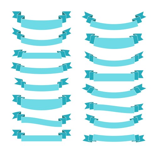 Blank ribbon and badge Royalty Free Vector Image