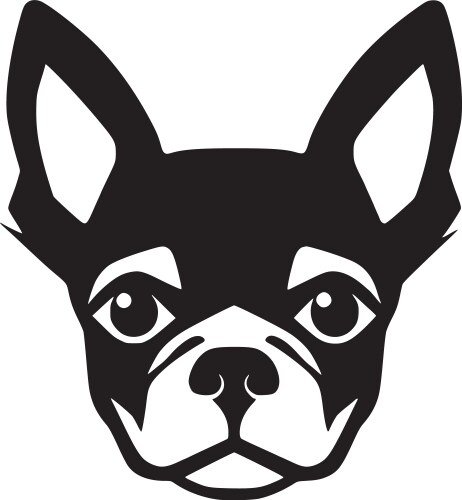 Boston terrier - minimalist and flat logo Vector Image