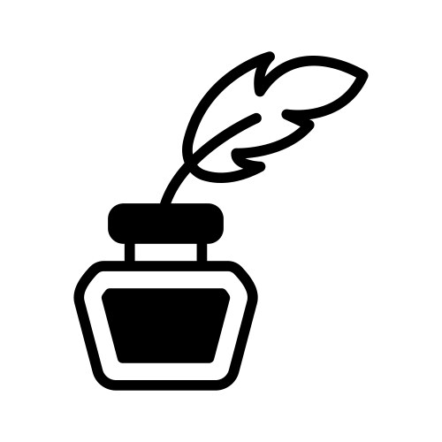 Ink Pot Clipart Black And White