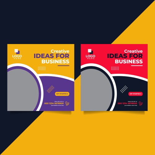 Modern ad template for digital marketing Vector Image