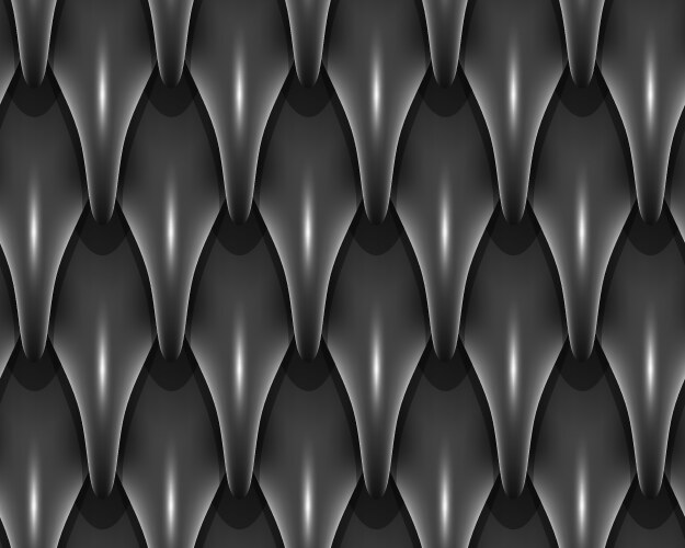 White dragon scales seamless background texture Vector Image