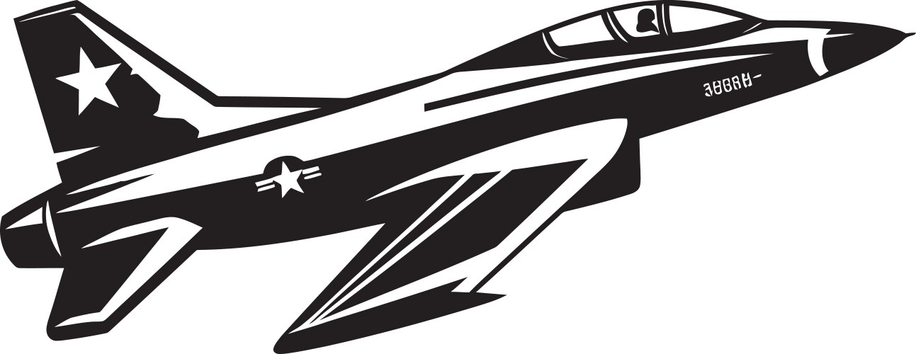 Aero aviator air force thunderbolt icon graphic Vector Image
