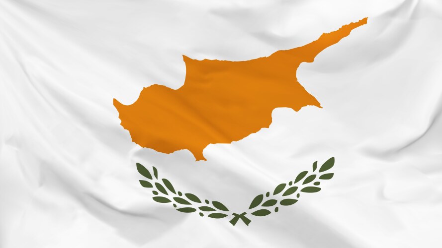 Flag of cyprus in correct proportions and colors Vector Image