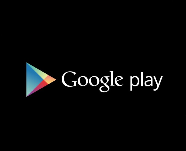 Android operating system logo symbol with name Vector Image