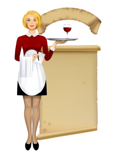 Catering Lady Vector Images (over 590)
