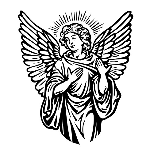 Angel Line Drawing Vector Images (over 4,800)