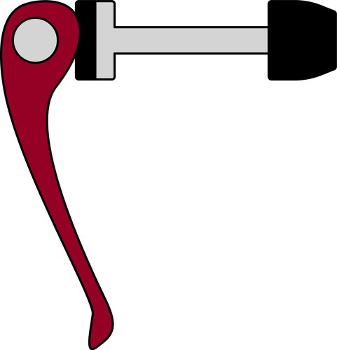 Bike quick release icon Royalty Free Vector Image