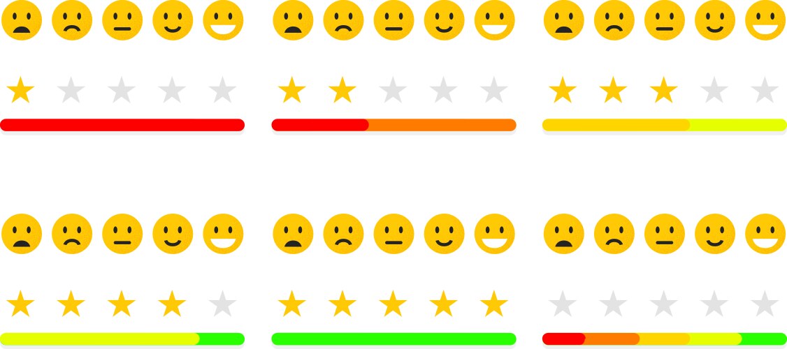 Emoji Rating Vector Images (over 2,700)