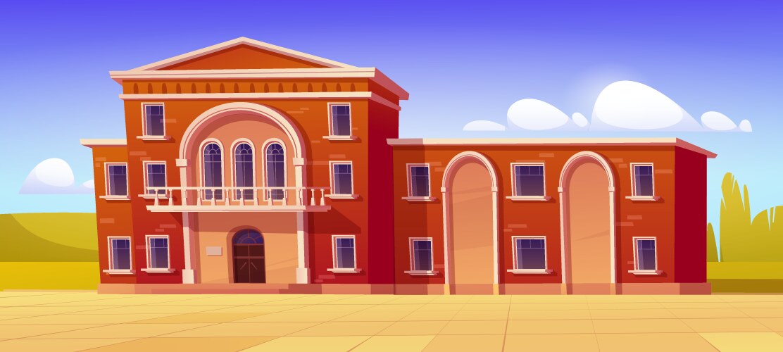 Building university science college campus Vector Image