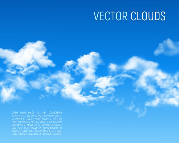 Clouds Royalty Free Vector Image - VectorStock