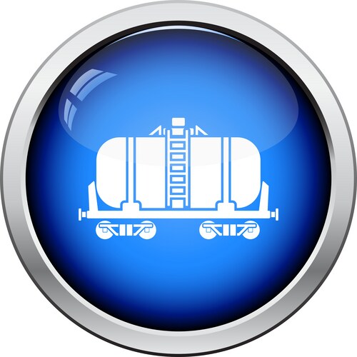 Oil railway tank icon Royalty Free Vector Image