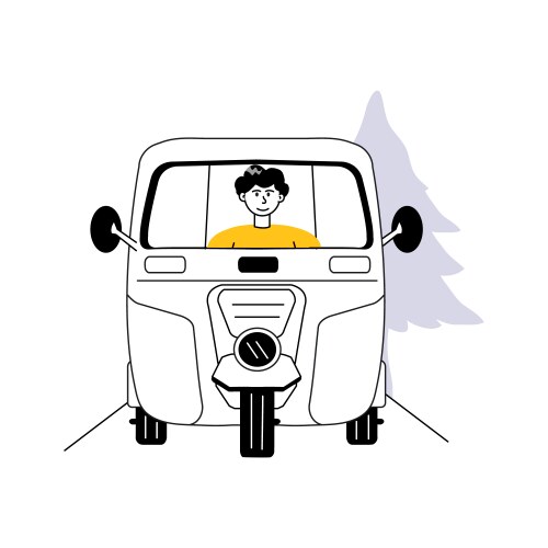 Auto rickshaw Royalty Free Vector Image - VectorStock