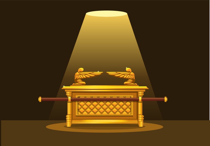 Group of levi carrying ark the covenant cartoon Vector Image
