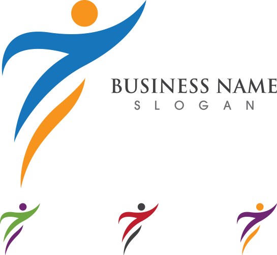 Healthy life logo Royalty Free Vector Image - VectorStock