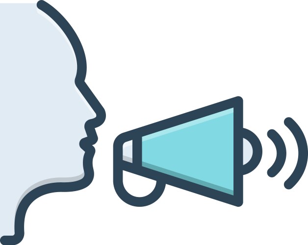 Speaking Royalty Free Vector Image - VectorStock