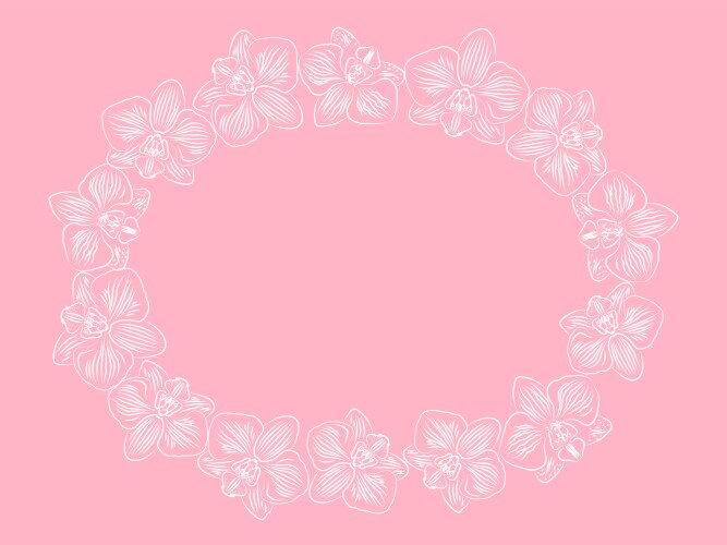 Pink portal isolated on white background Vector Image