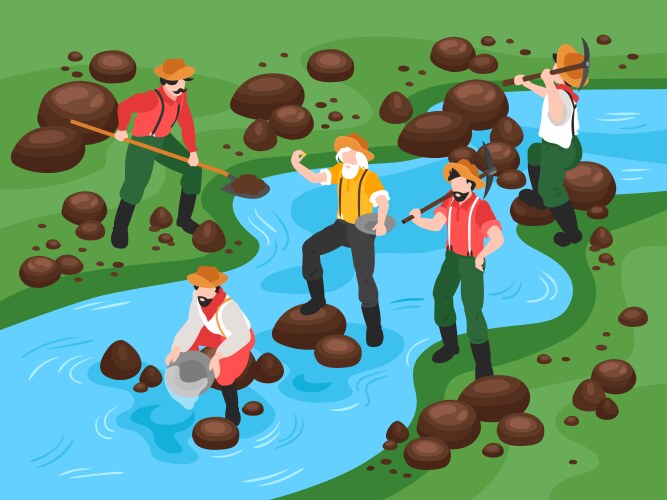 Gold Panning Vector Images (over 1,900)