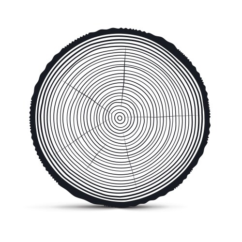 Conceptual background with tree-rings Royalty Free Vector