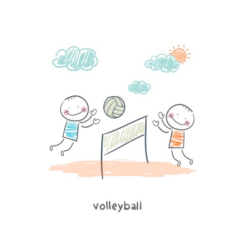 Outline Volleyball Vector Images (over 4,500)
