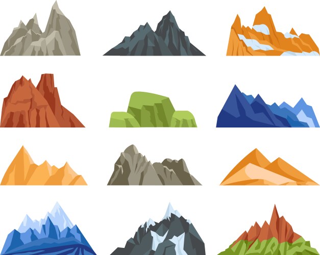 Topographic map background of mountain terrain Vector Image