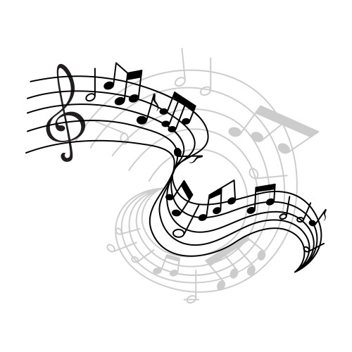 Music staff Royalty Free Vector Image - VectorStock