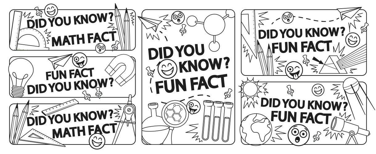 Math Facts Vector Images (76)