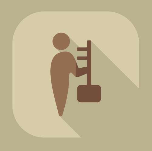 Flat icon people and a business key topic Vector Image