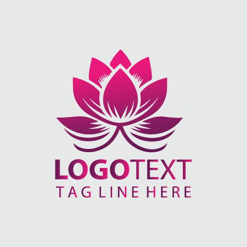 Lotus logo Royalty Free Vector Image - VectorStock