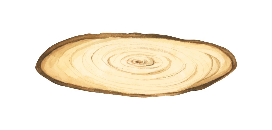 Wooden log cut Royalty Free Vector Image - VectorStock