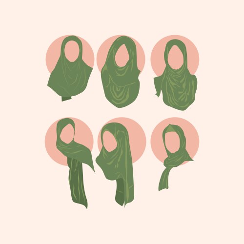 Women muslim dress icon logo Royalty Free Vector Image