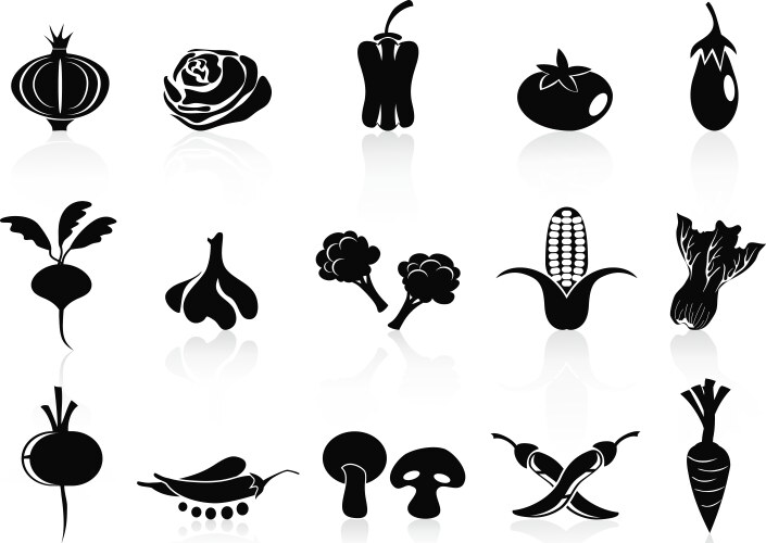 Black farm and agriculture icons set Royalty Free Vector